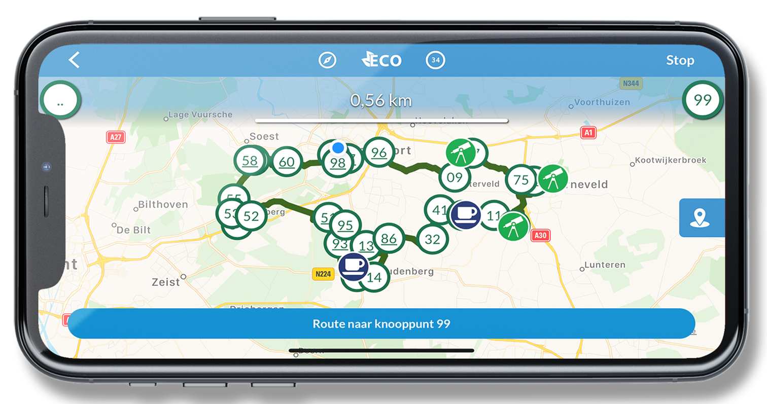 Fietsroute App met duizenden unieke routes | Fietsnetwerk.nl